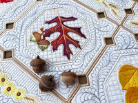 Beauty of Fall Tablerunner Machine Embroidery