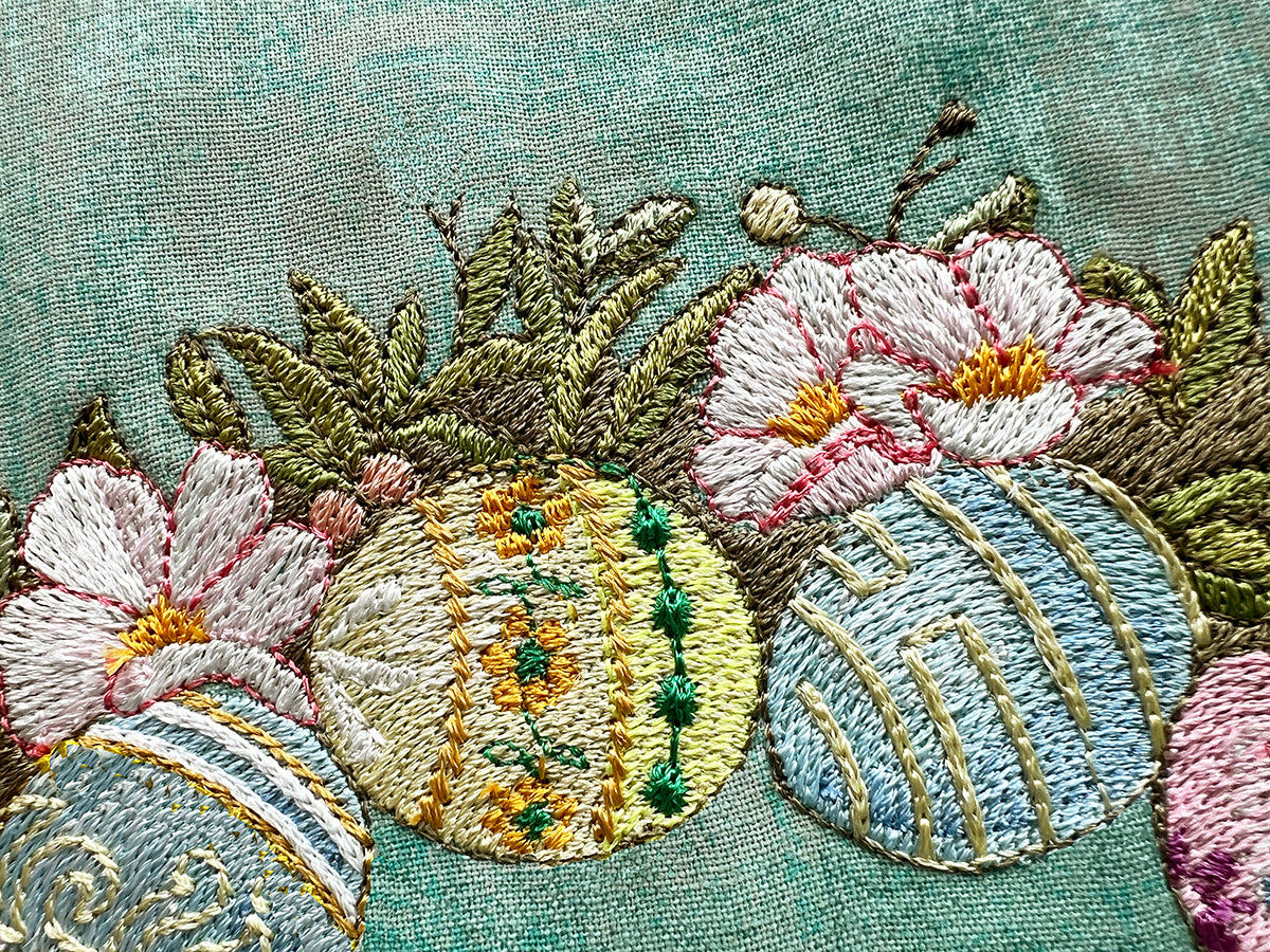 Spring Wreath| Machine Embroidery Design
