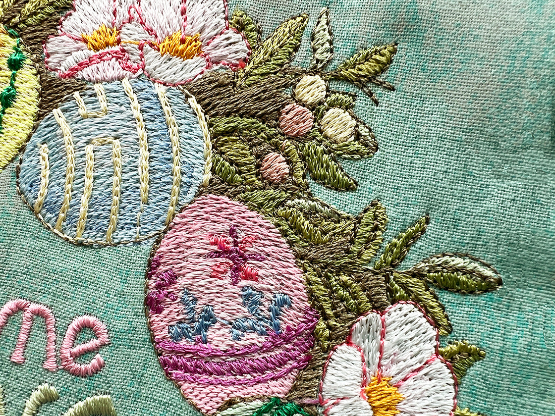 Spring Wreath| Machine Embroidery Design