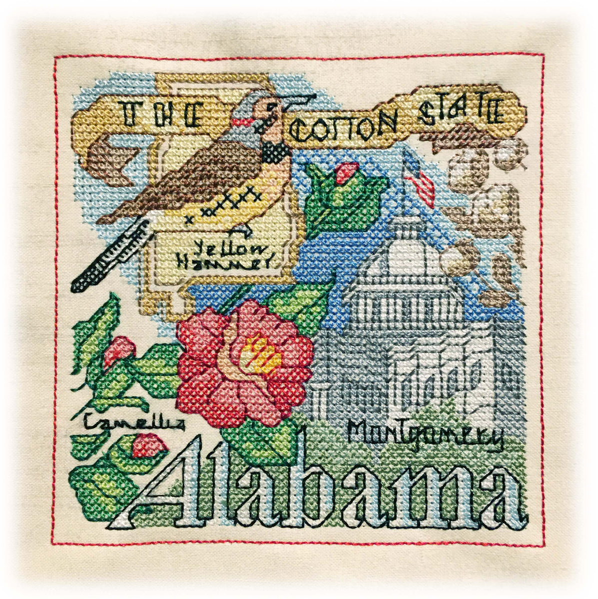 Alabama Cross Stitch | Machine Embroidery Design