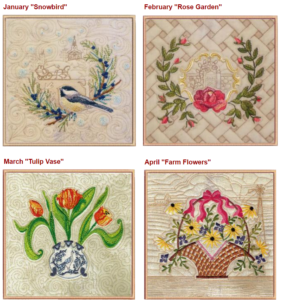 Baltimore Album Quilt Blocks Set