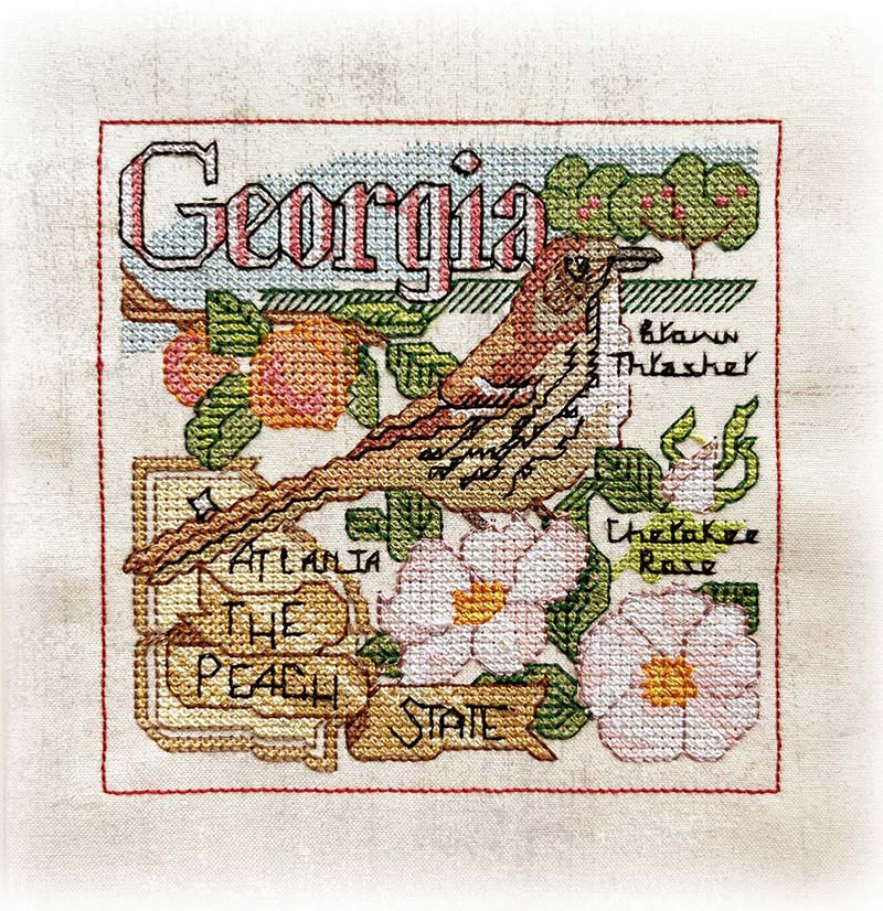 Georgia Cross Stitch | Machine Embroidery Design