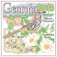 Georgia Cross Stitch | Machine Embroidery Design