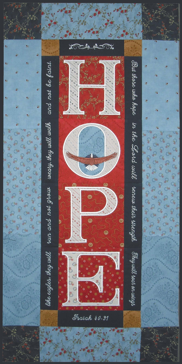 HOPE Wall Hanging | Machine Embroidery Design