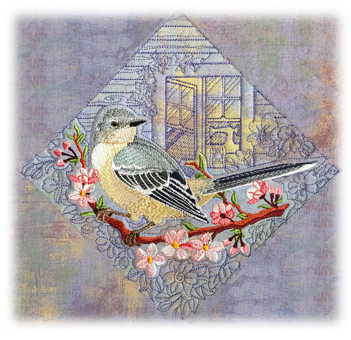 Mockingbird Machine Embroidery Design