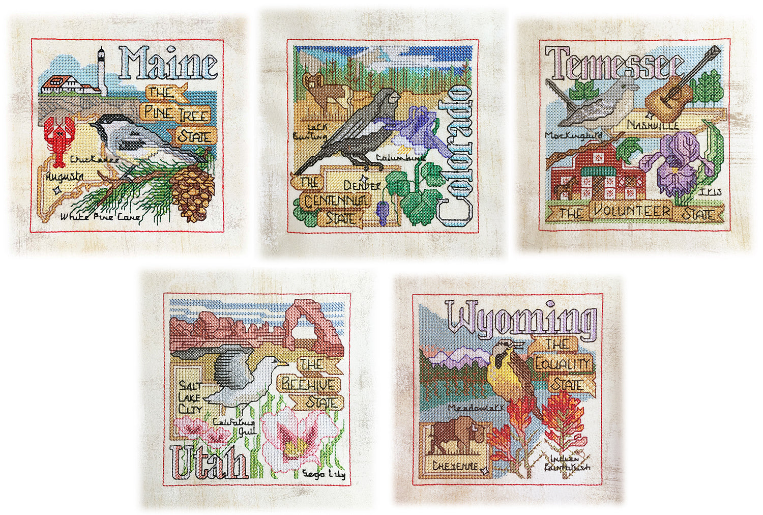 Alabama Cross Stitch | Machine Embroidery Design