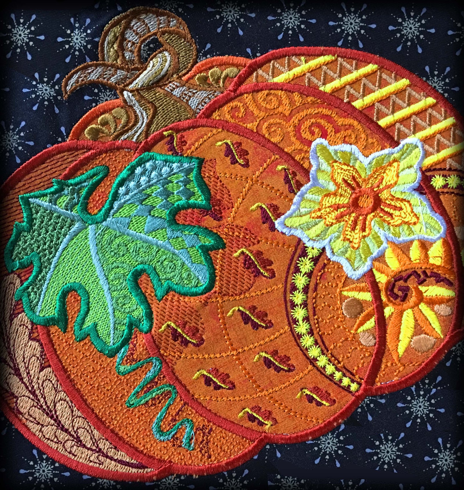 Pumpkin Zen | Machine Embroidery Design