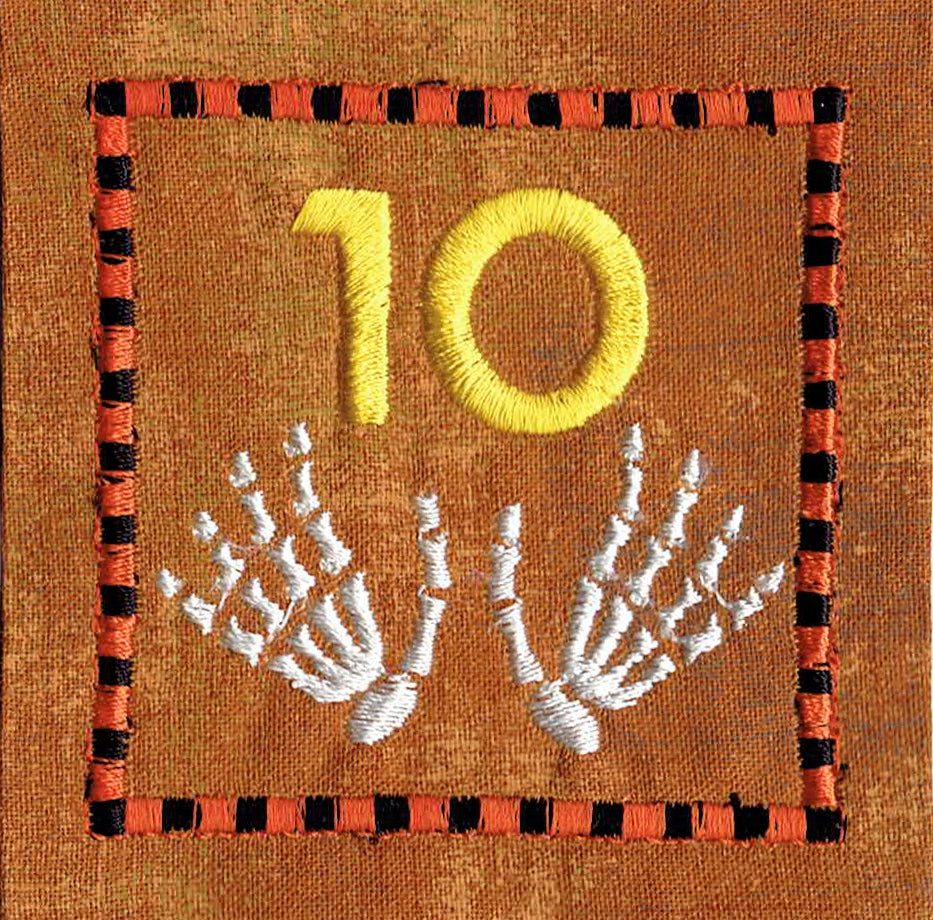 Halloween Creepy Crawly Countdown | Machine Embroidery